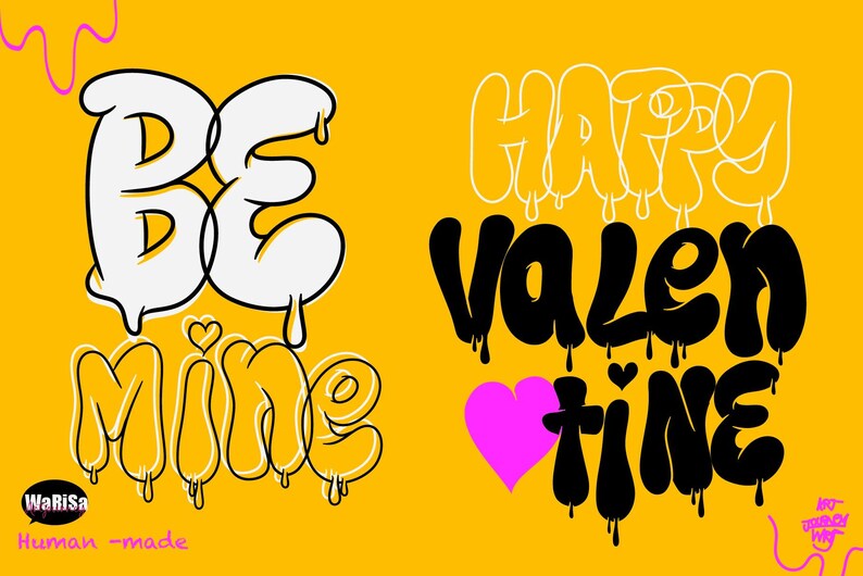 Graffiti Font, Dripping Bubble Letters, Streetwear Typeface (PNG Bonus ...