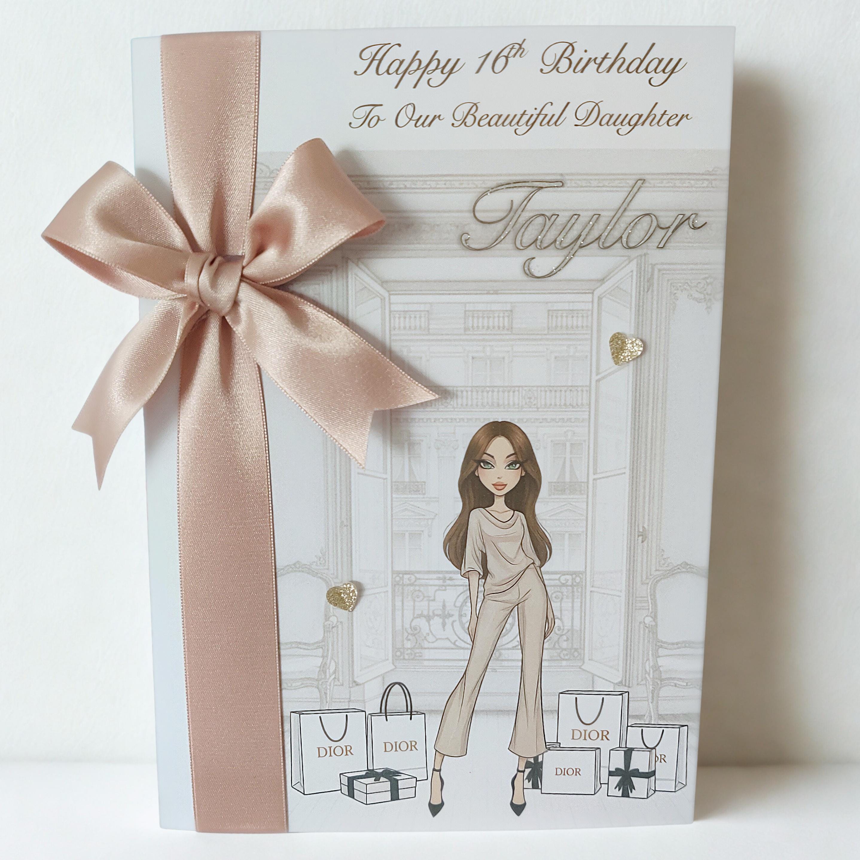Personalised Glam Birthday Card, 16th 18th 21st Milestone Birthday Card ...
