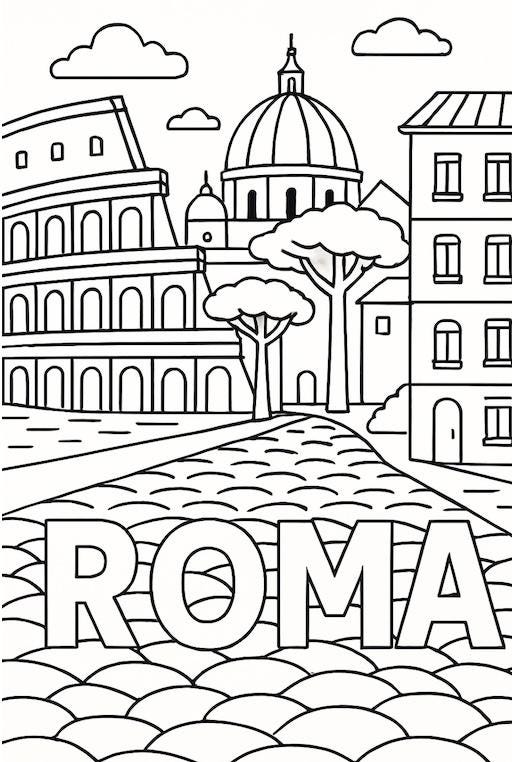 Italy Coloring Page - Etsy