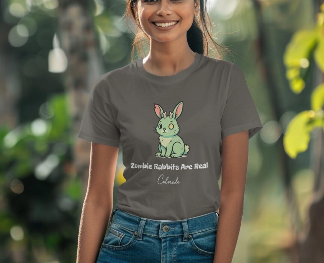 Zombie Jackalope T-shirt: Funny Colorado Wildlife Meme Tee - Etsy