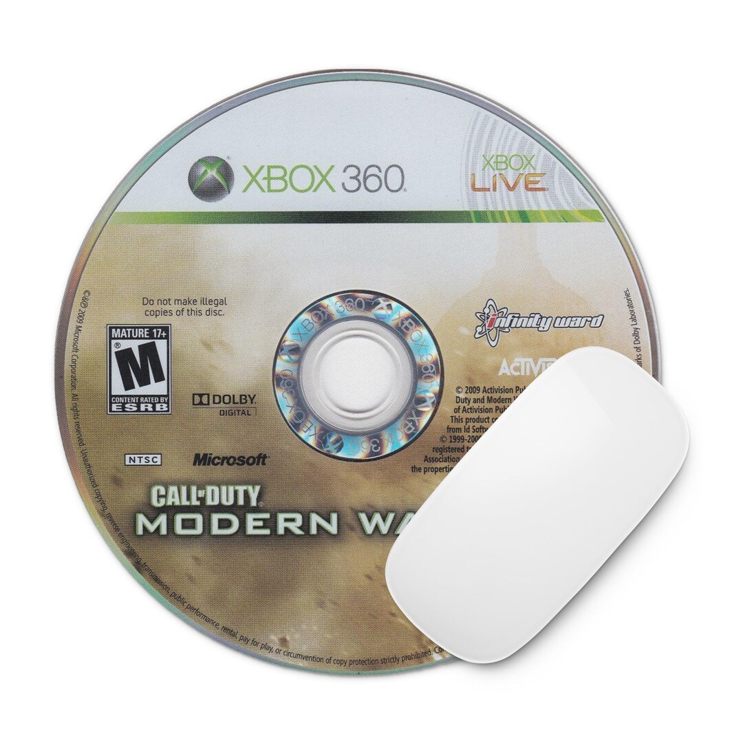 Call of Duty: Modern Warfare 2 (MW2) Xbox 360 Disc-style Mouse Pad ...