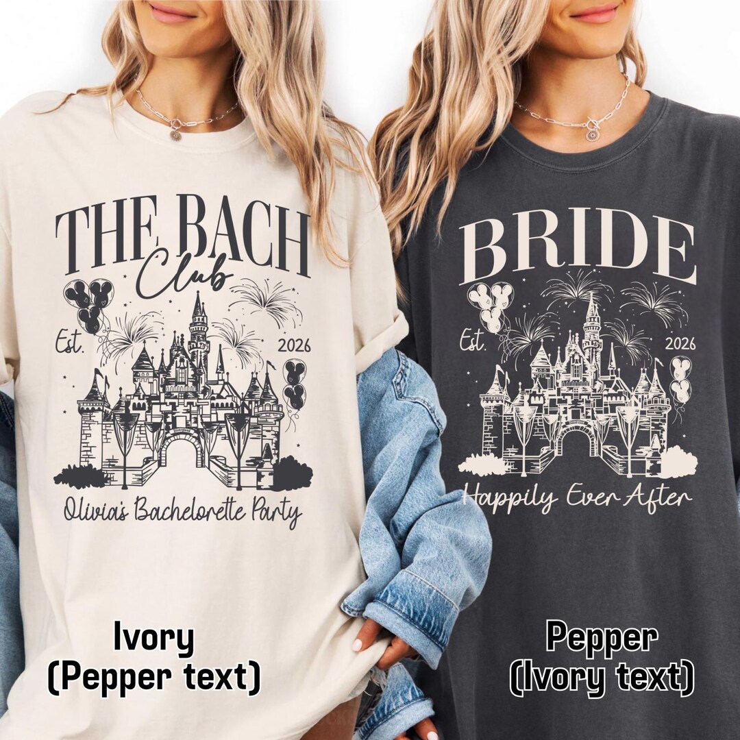 Personalized Disney Bride Shirt, the Bach Club Shirt, Magic Castle ...