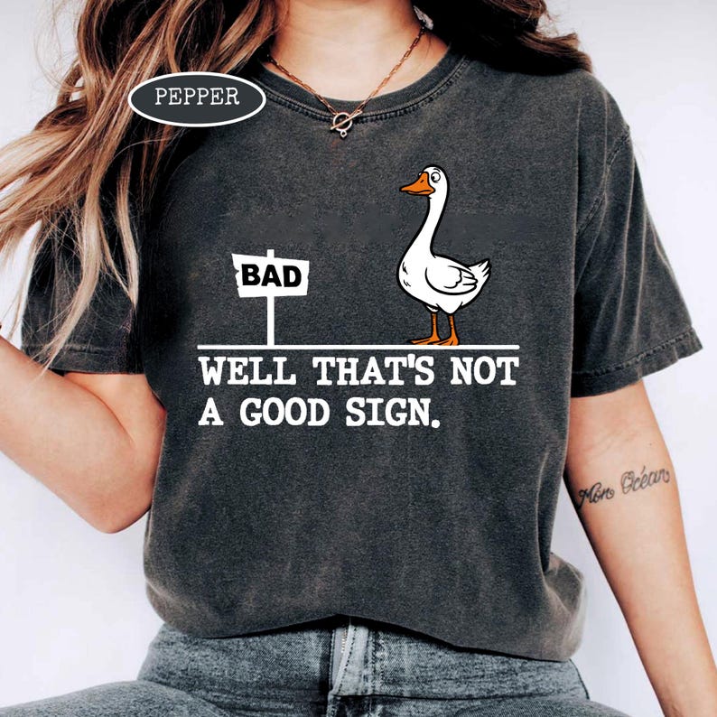 Well That's Not A Good Sign Bad Funny Pin Man Cartoon Stick Figure T ...