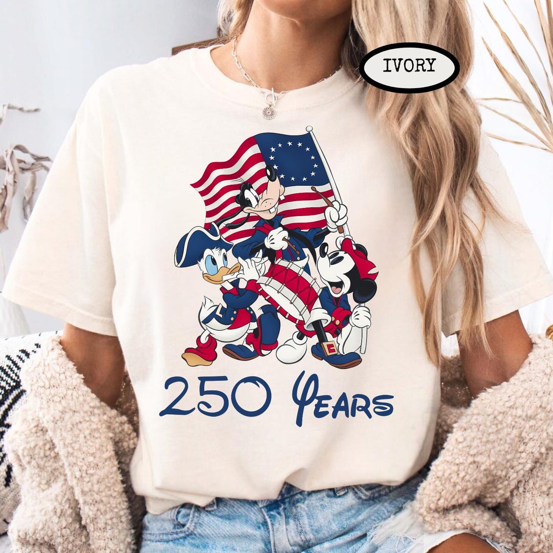 Happy 250th Birthday USA Disney Shirt, America 250 Tee, Patriotic 4th ...