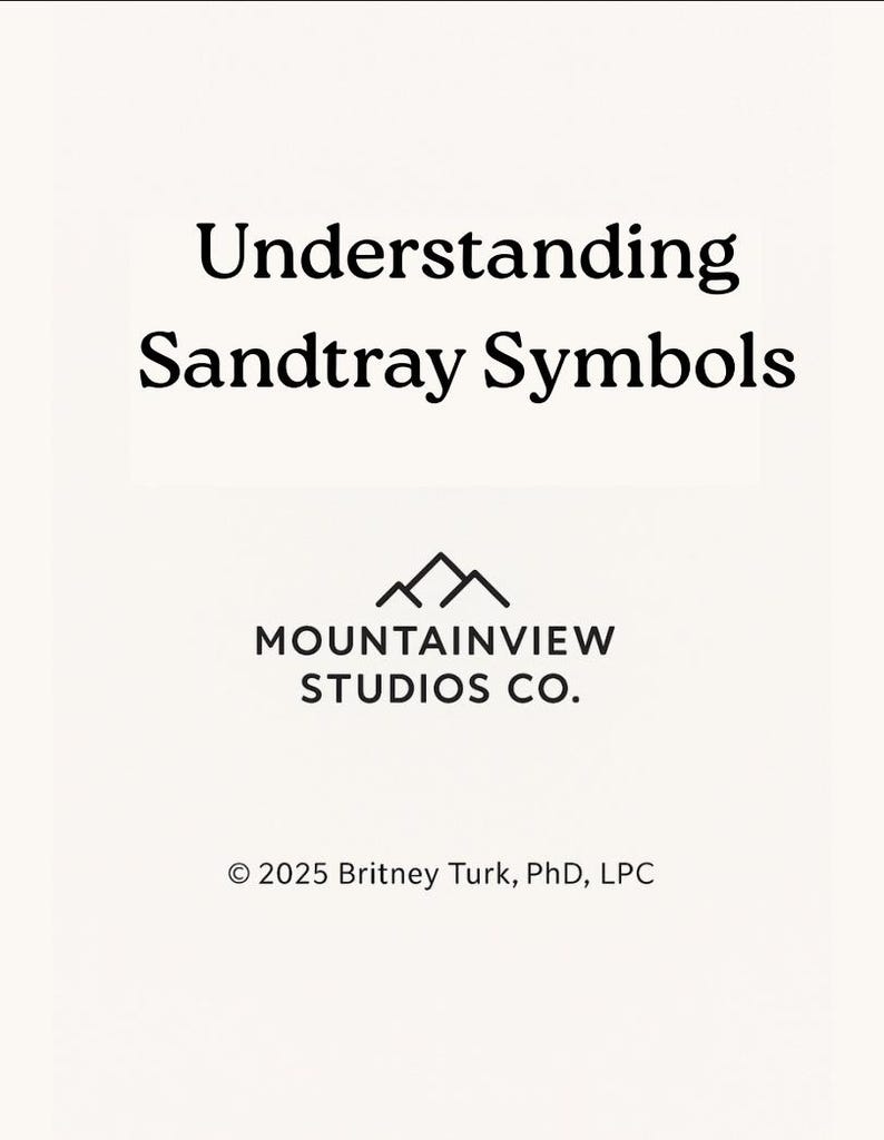 Sandtray Therapy Guide | Symbol Meaning Reference for Counselors ...