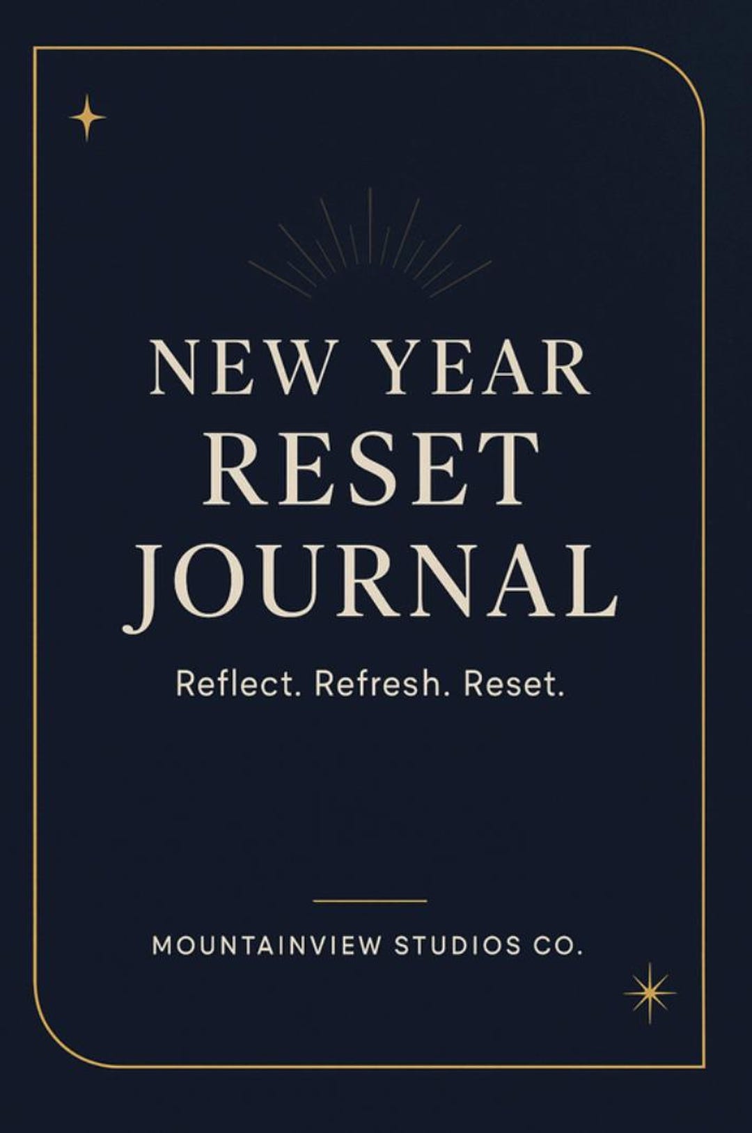 New Year Reset Journal: Mindful Goal Planner (printable PDF) - Etsy