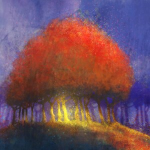 Red Bean Tree Series 01: Giclee Fine Art Prints (2 Prints) - Etsy