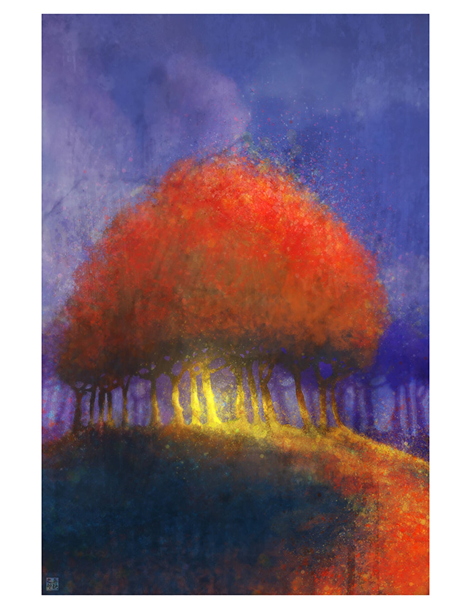 Red Bean Tree Series 01: Giclee Fine Art Prints (2 Prints) - Etsy