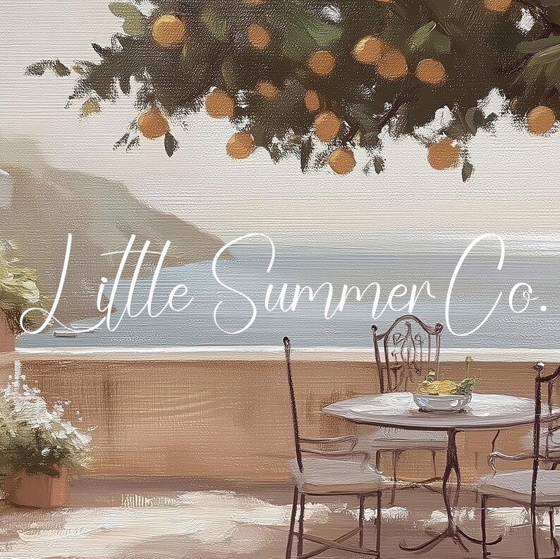Summer Frame TV Art Orange Tree Terrace, Samsung Frame TV Wallpaper ...