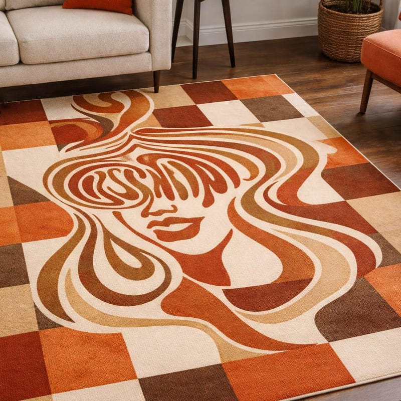 Tufted Abstract Face - Etsy