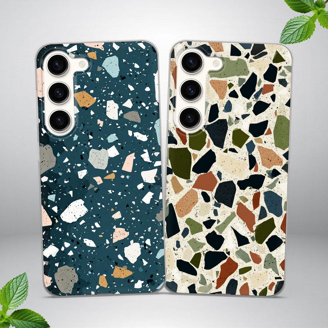 Abstract Terrazzo Phone Case for Samsung S25 FE, S24, S23 Ultra, S22 ...
