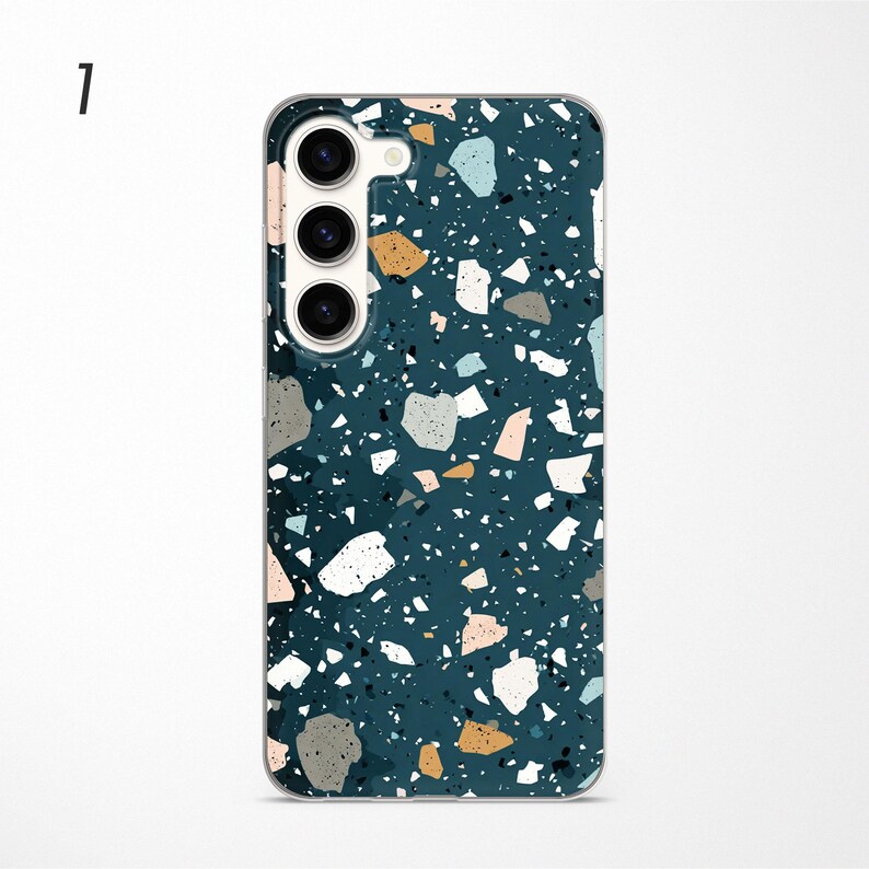 Abstract Terrazzo Phone Case for Samsung S25 FE, S24, S23 Ultra, S22 ...