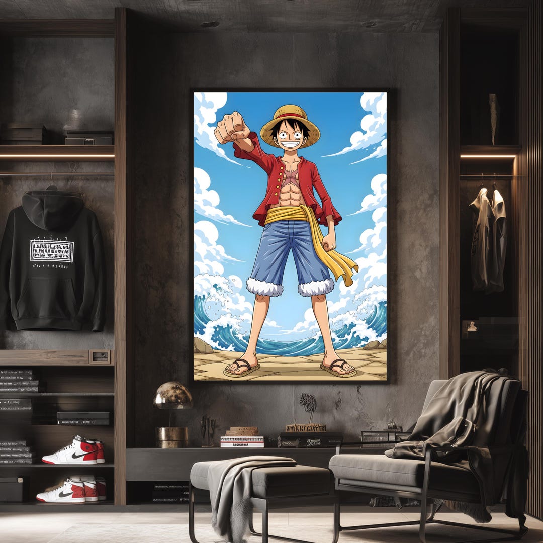 One Piece Poster Style Anime Poster: Monkey D Luffy - Onepiece Luffy ...
