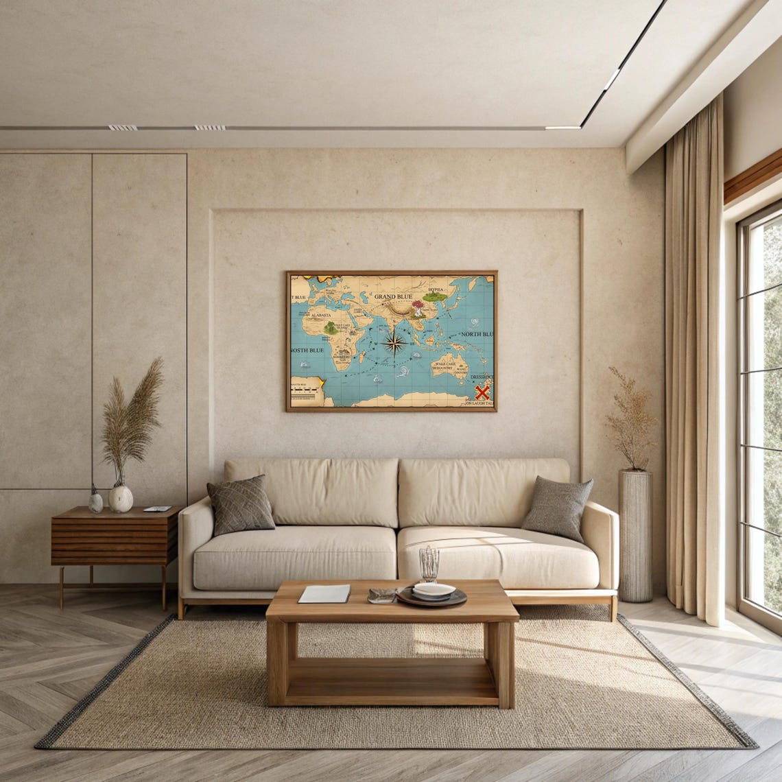 Inspired by Anime World Map Poster: Manga Fan Art (digital Download) - Etsy