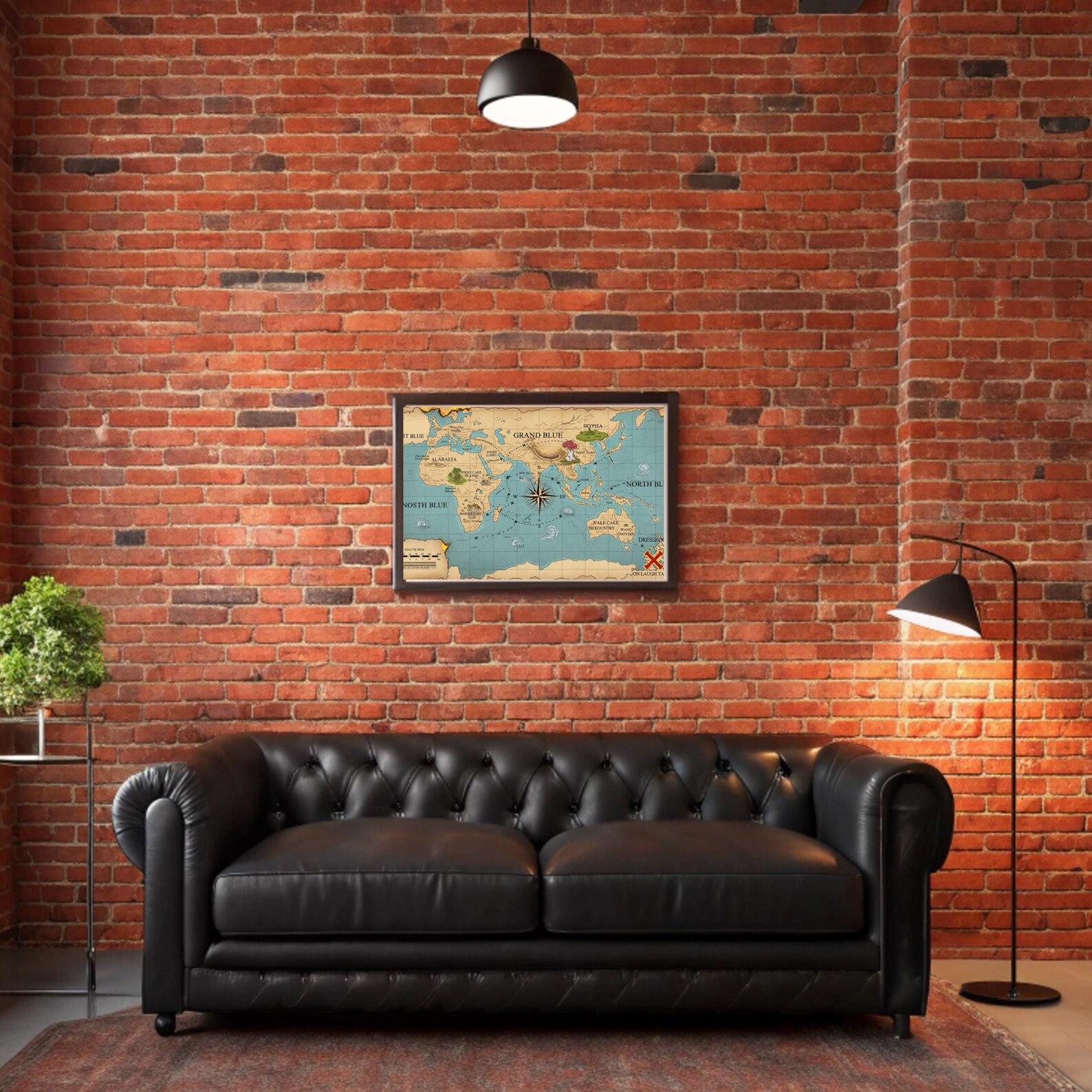 Inspired by Anime World Map Poster: Manga Fan Art (digital Download) - Etsy