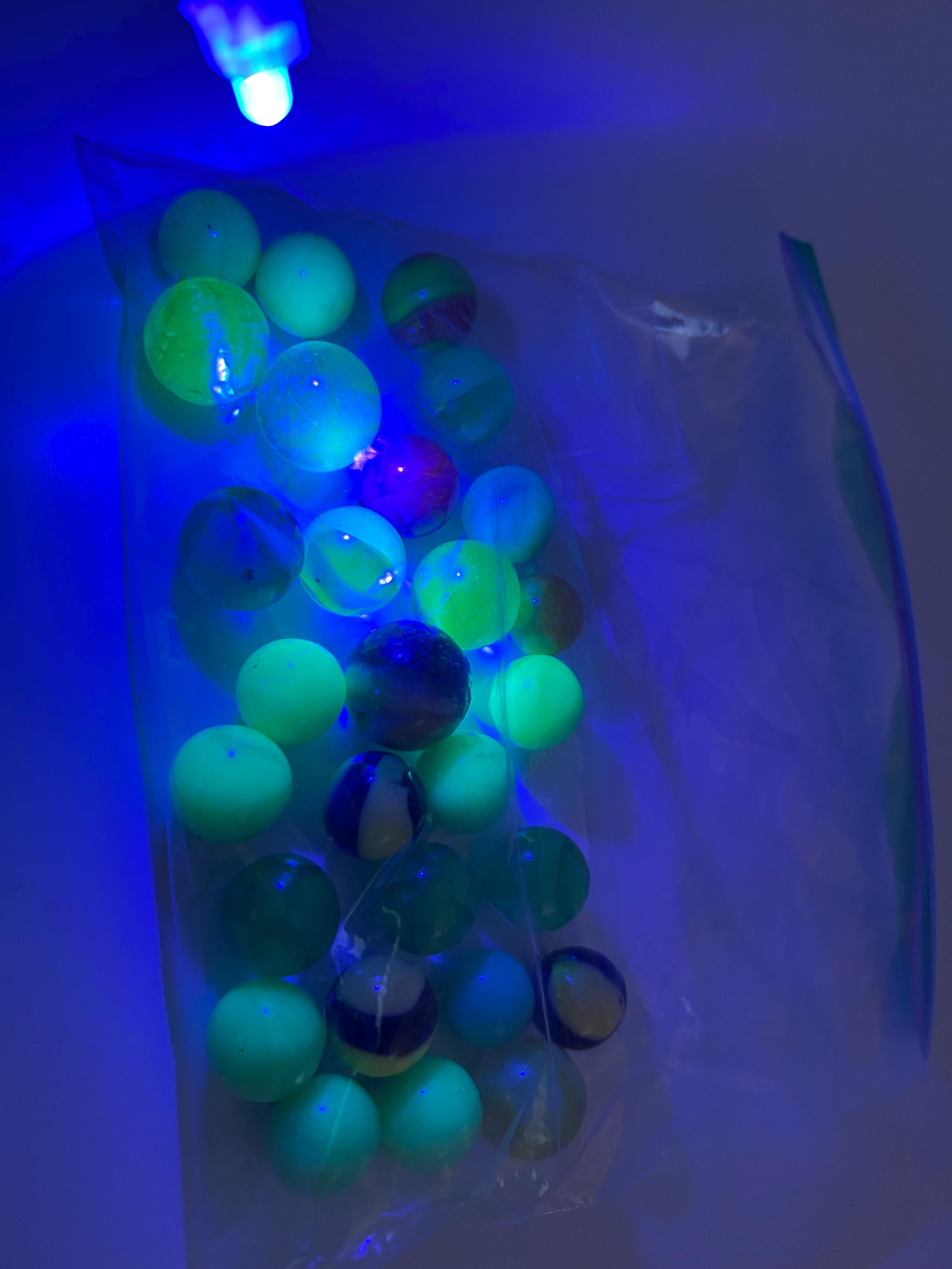 Uranium Ultra Violet UV Reactive Glass Marbles Cadmium Lot - Etsy