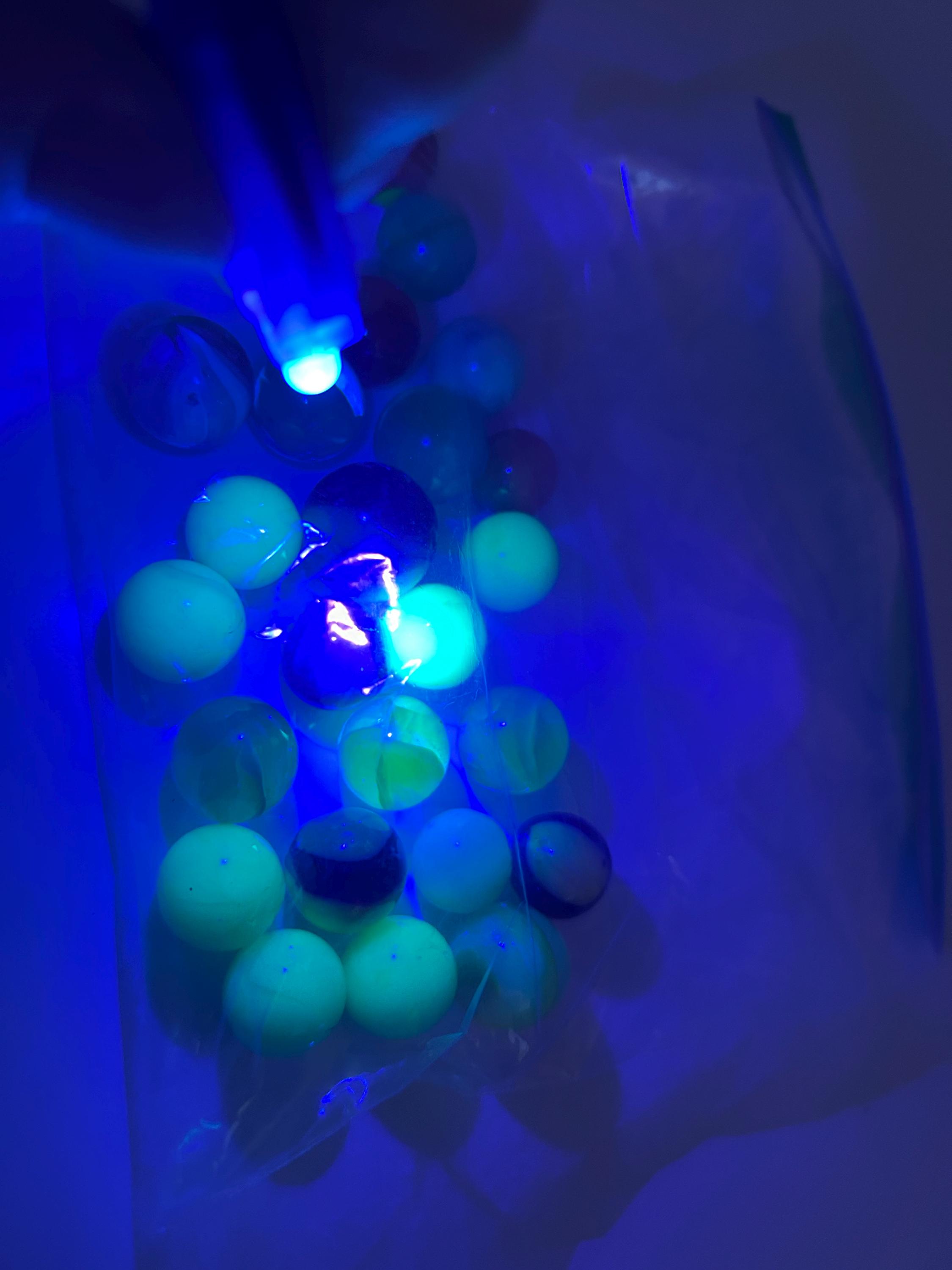 Uranium Ultra Violet UV Reactive Glass Marbles Cadmium Lot - Etsy