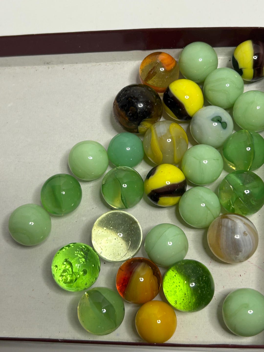 Uranium Ultra Violet UV Reactive Glass Marbles Cadmium Lot - Etsy