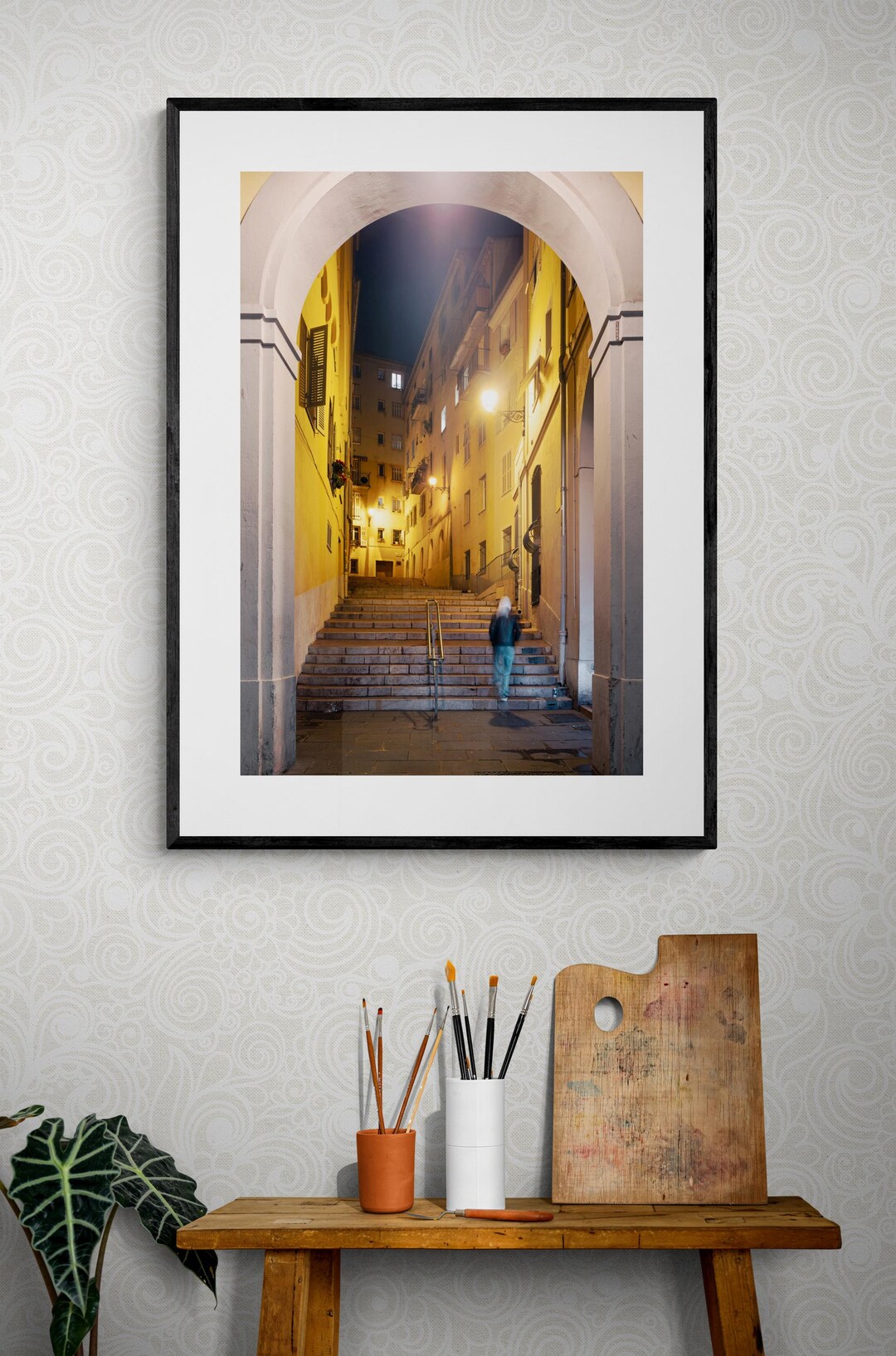 Night View Photography Print – Old Town Nice, French Riviera Wall Art ...