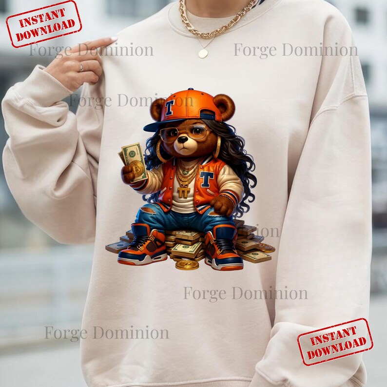 Hip Hop Gangster Female Teddy PNG: Gangsta Urban Design (digital ...
