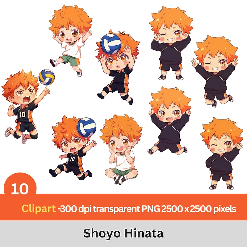 Orange Chibi Boy - Etsy