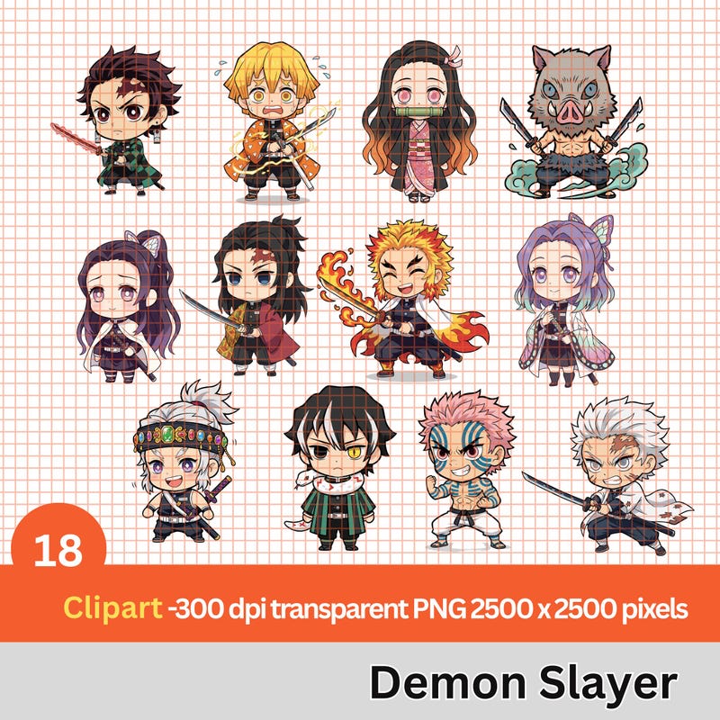 Demon Slayer Stencil - Etsy