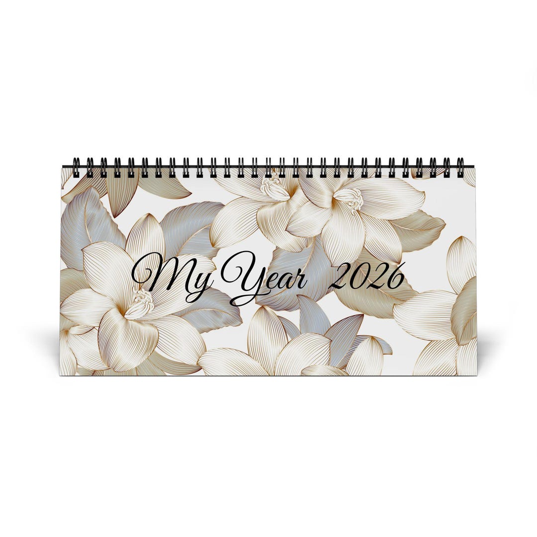 Kalender | Tischkalender 2026 | Flower-inspired | 2026 Grid | Eleganter ...