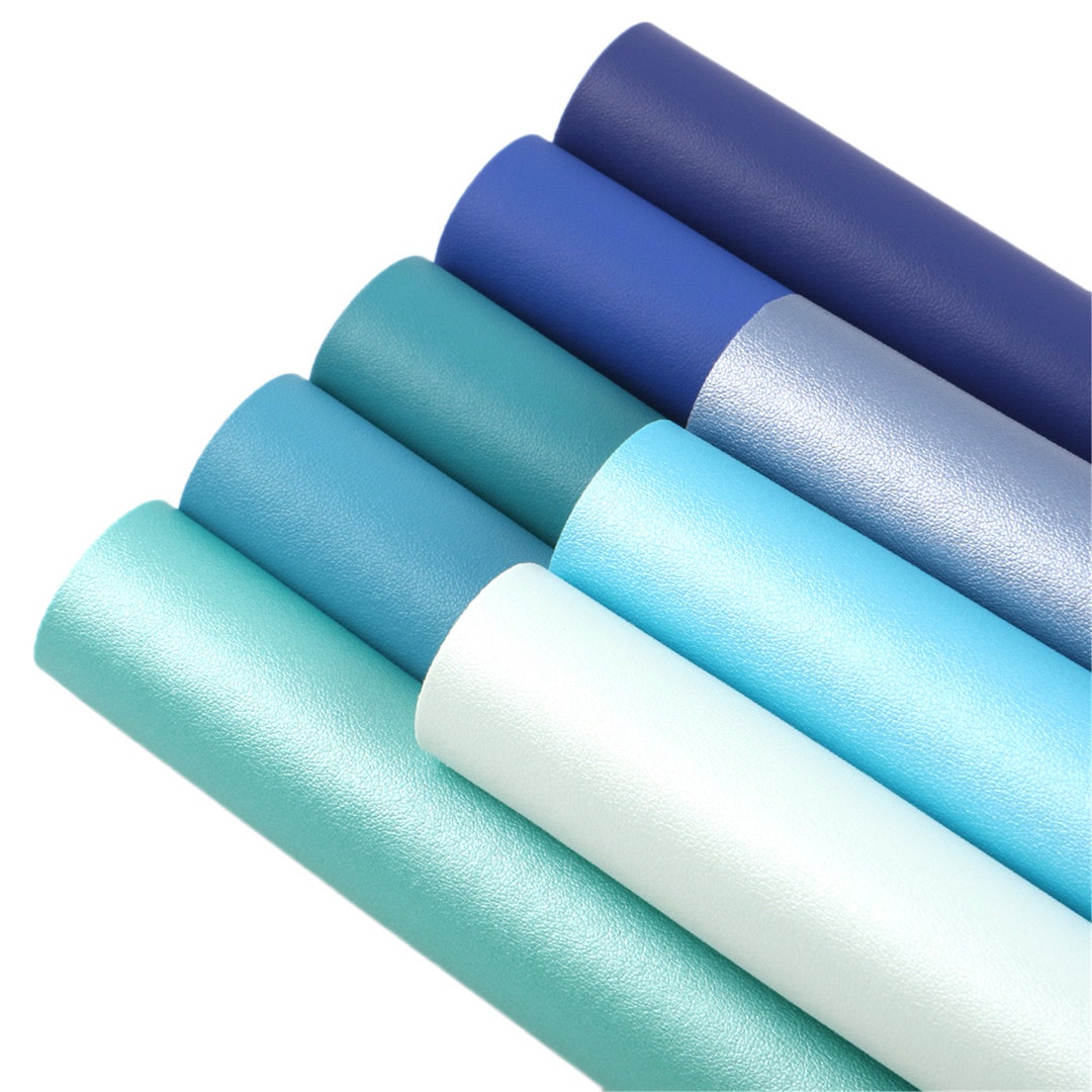 Plain Color Faux Leather Sheet Bundles 8pcs/set,vegan Leather Fabric ...