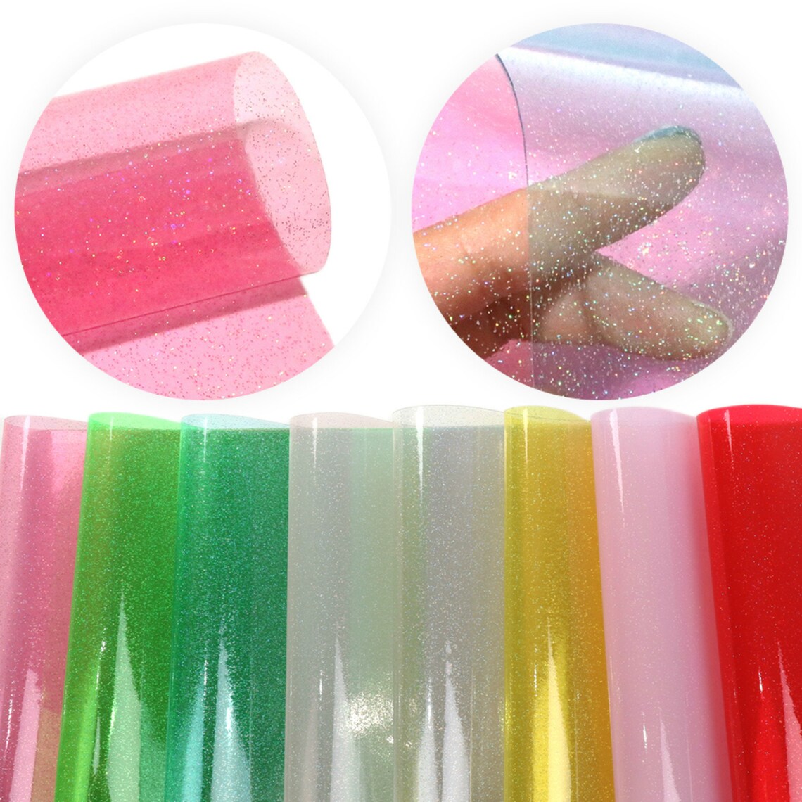 8pcs/set Waterproof Jelly Material Fabric Sheetsdiy Hair Bows - Etsy