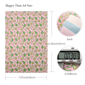 Avocado Faux Leather Sheets 7pcs/set,litchi Grain Faux Leather Sheet ...