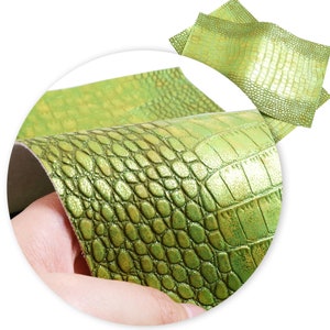 Plain Color Bump Texture Snake Pattern Metallic Crocodile Pattern Faux ...