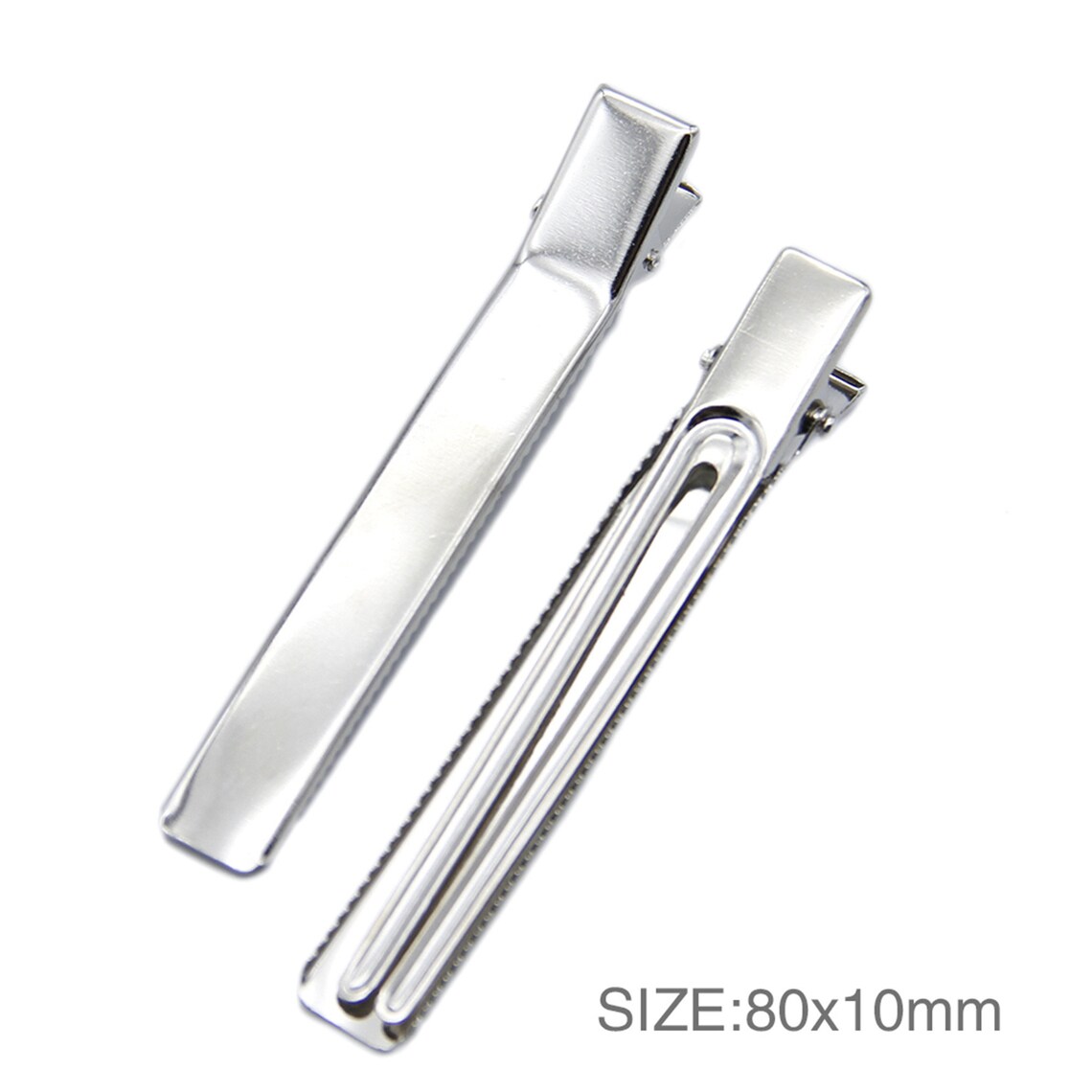 Metal Double Prong Alligator Clips With Teeth,diy Hair Clips - Etsy