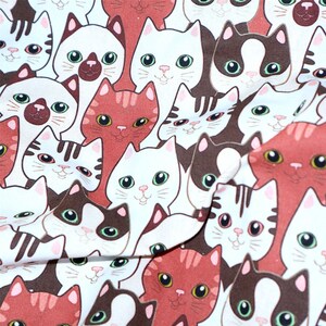 Cat Printed Fabric,colorful Cotton Fabric,fabric Printed,quilting ...