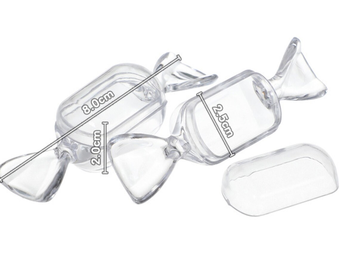 Transparent Plastic Candy Favor Box 10pcscandy Storage - Etsy