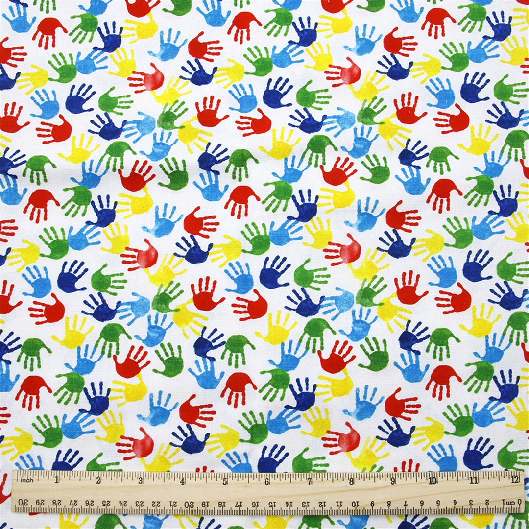 Autism Print Fabric,fabric for Sewing,100% Cotton Fabric OR Polyester ...