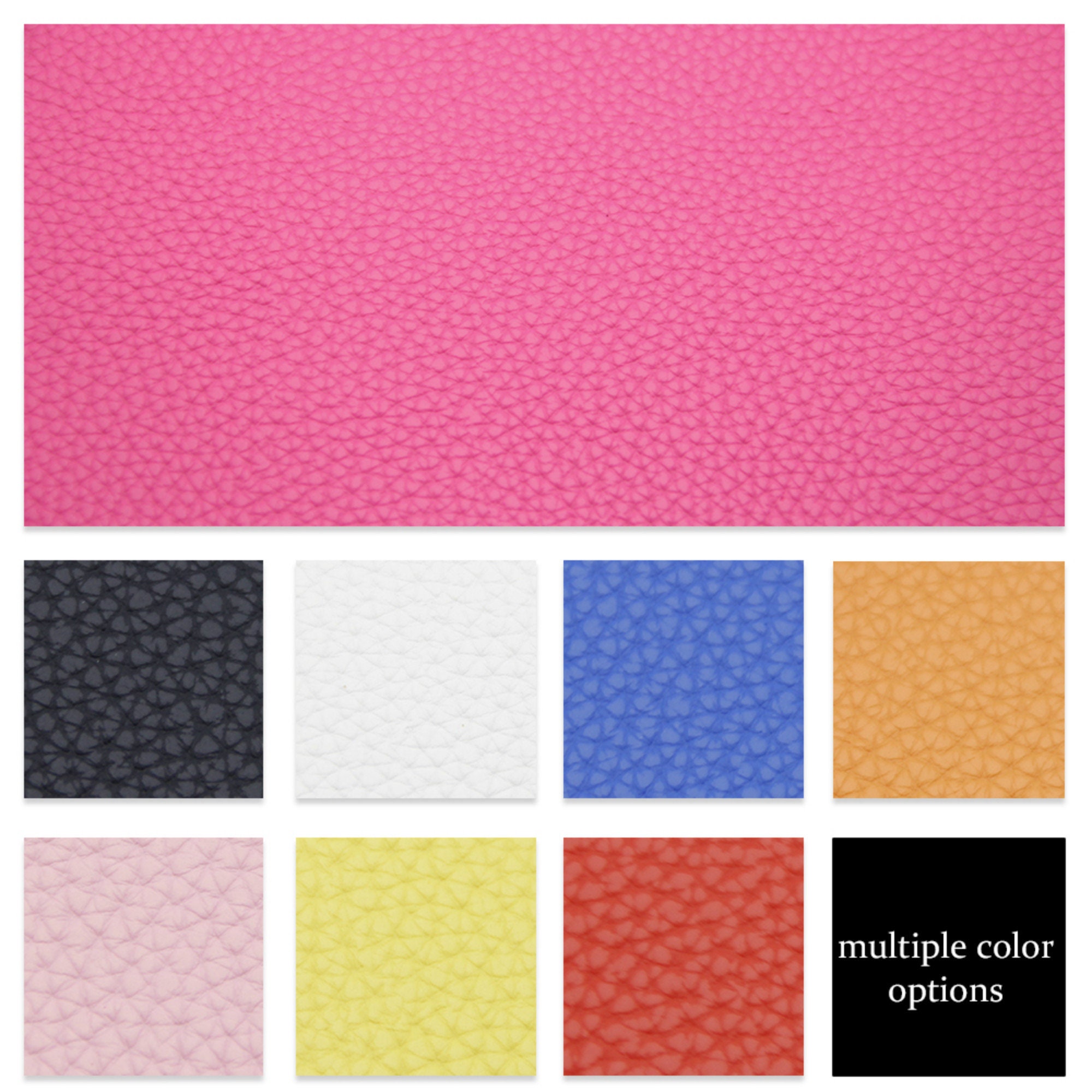 10pcs/set Solid Color Litchi Pattern Faux Leather Sheetsvegan - Etsy