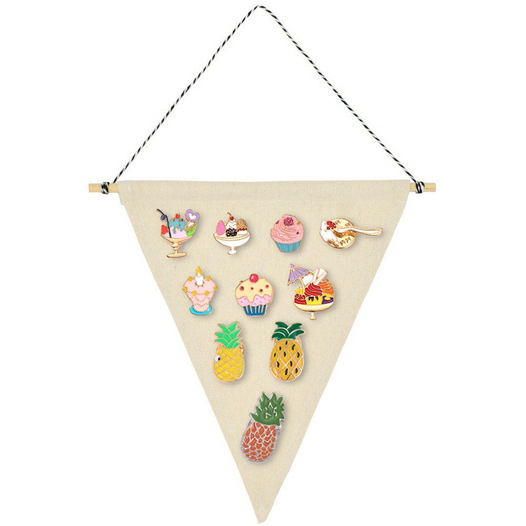 Triangle Enamel Pin Display Flag,pin Badge Display Pennant Collection ...