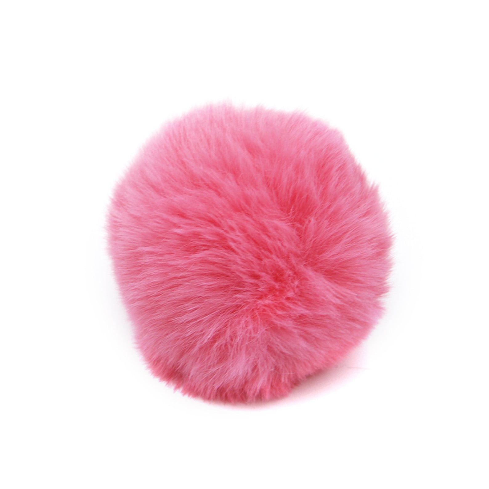 Faux Fur Pom Pom Ball 5pcskey Chain Puffs Plush Ballhat Bag - Etsy