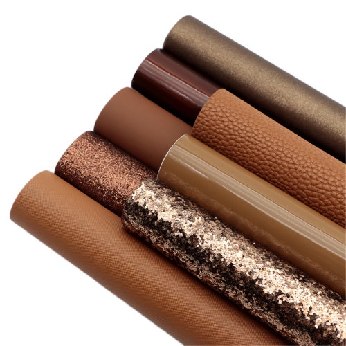 Plain Color Faux Leather Sheet Bundles 8pcs/setvegan Leather - Etsy