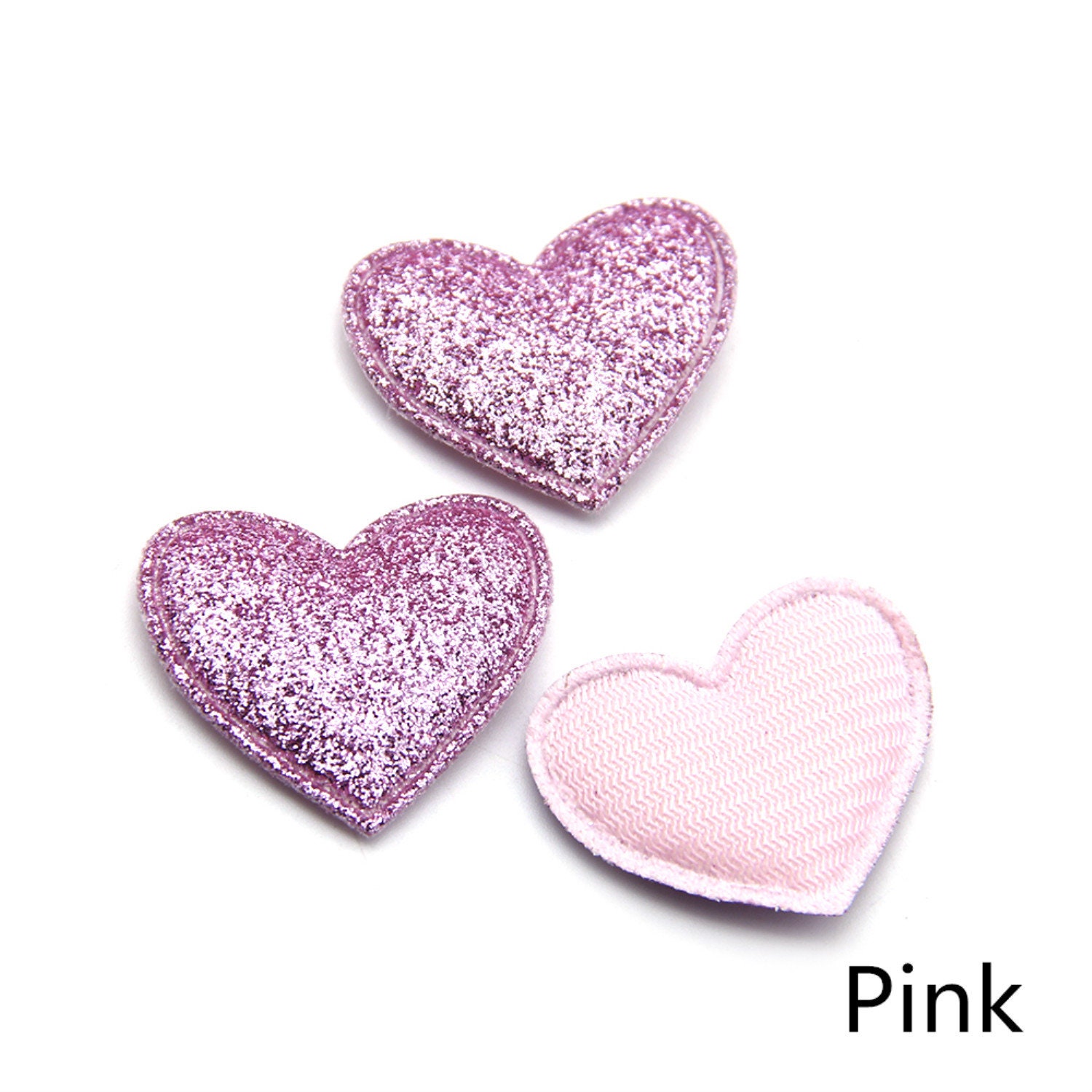 Heart Glitter Patchsuper Shiny Glitter Non Woven - Etsy