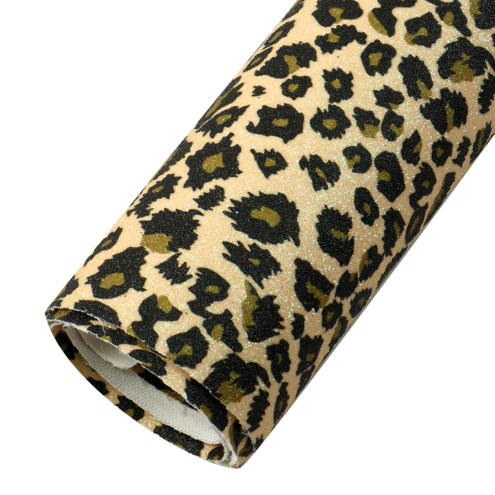 6pcs/set Leopard Print Leather Sheets,glitter Cheetah Print Leather ...