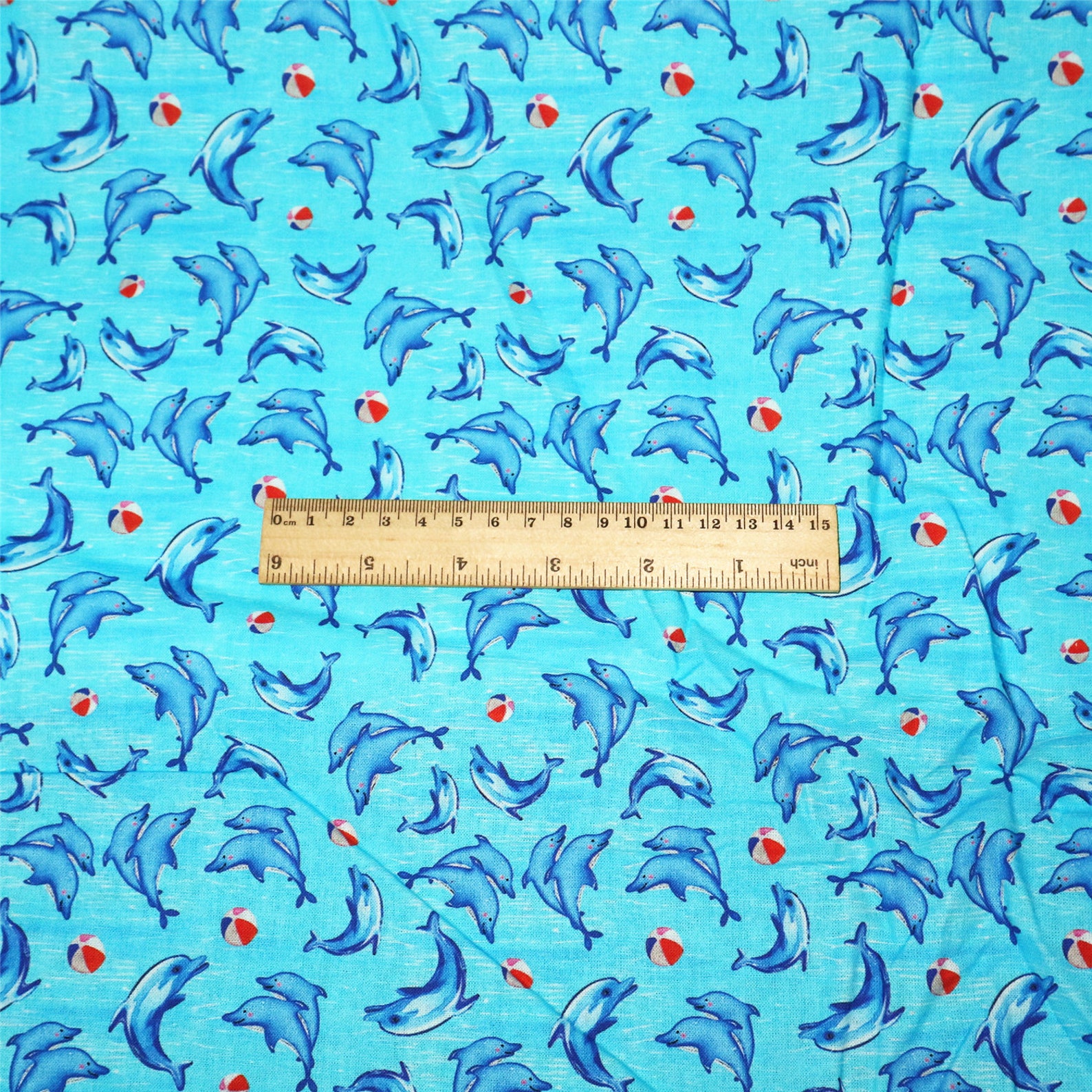 19x 57 Animals Dolphin Fabricprinted Cotton | Etsy