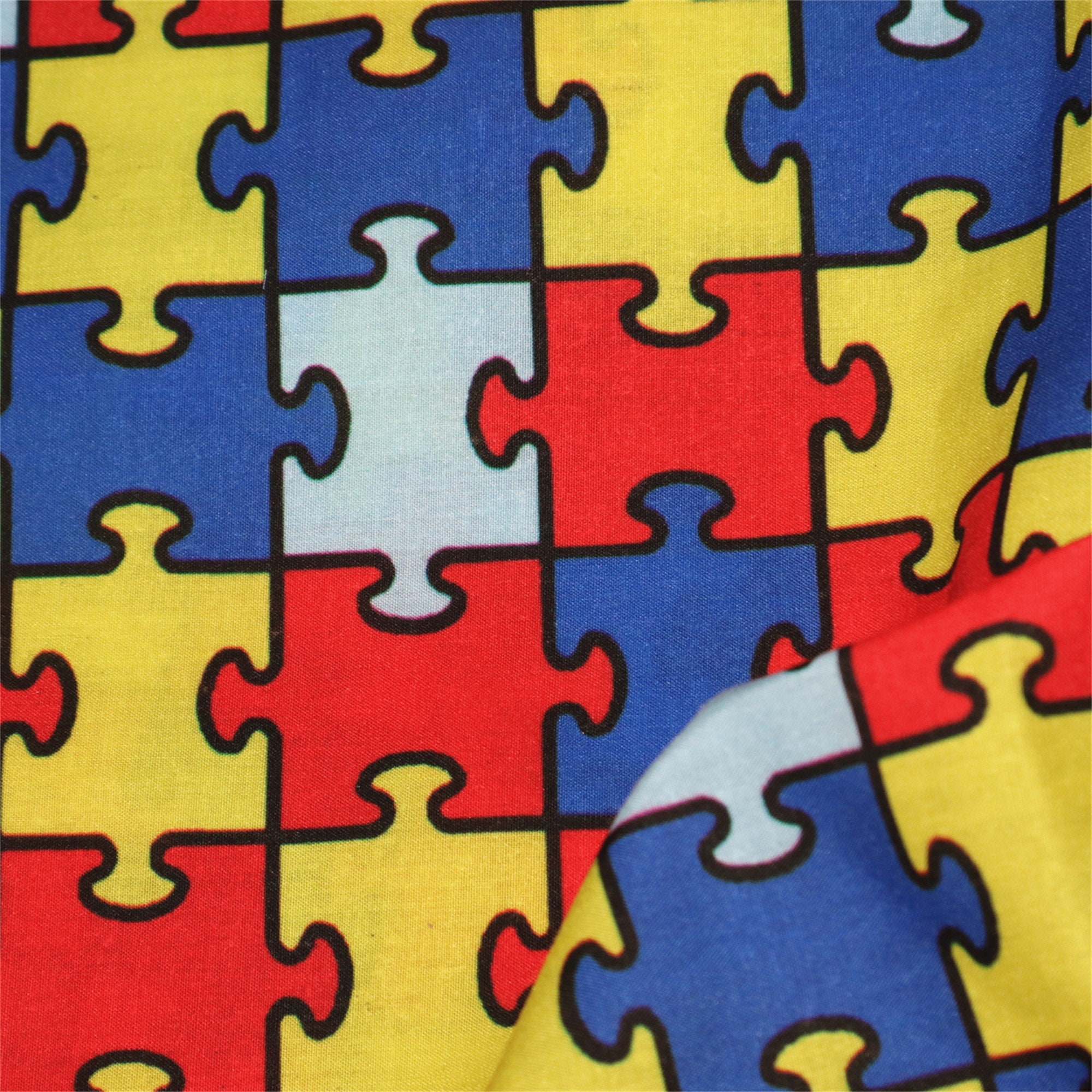 Autism Awareness Fabricpolyester Cotton Fabric/100% Cotton - Etsy