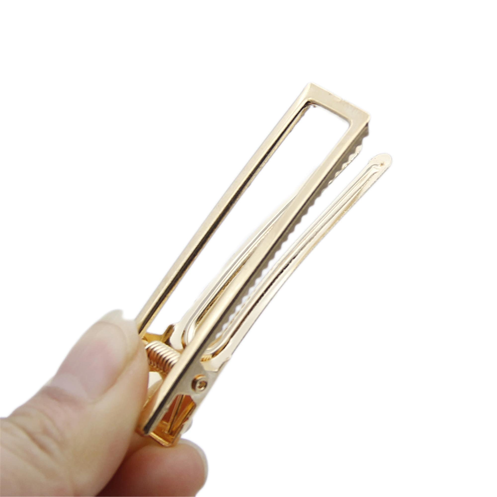 10pcs Blank Gold Metal Double Prong Alligator Clips With | Etsy