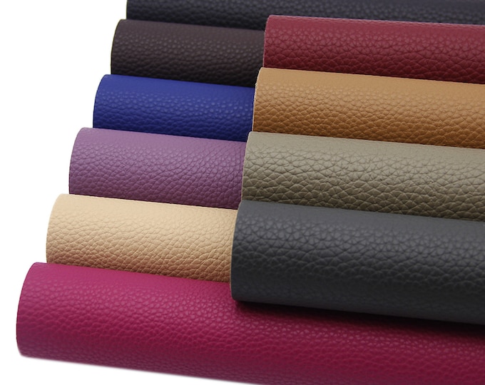 Plain Color Faux Leather Sheet Bundles 8pcs/setvegan Leather - Etsy