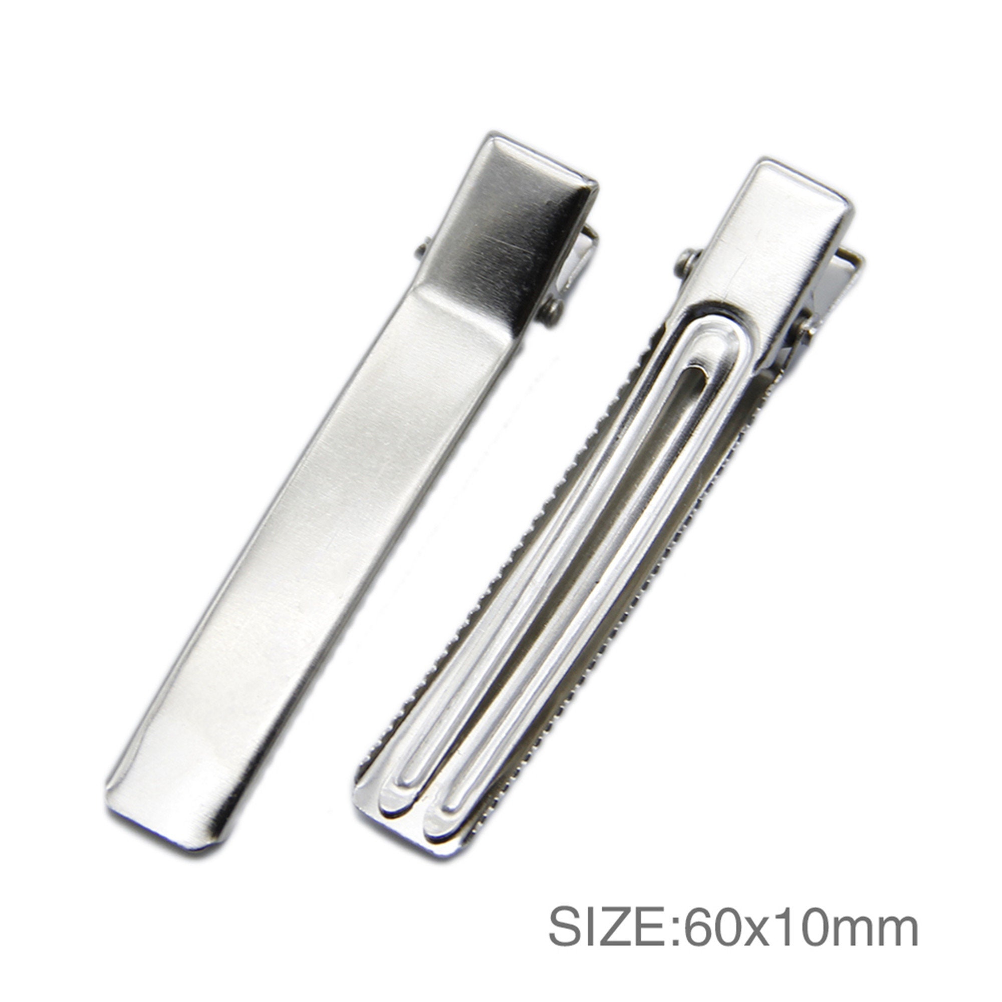 Metal Double Prong Alligator Clips With Teethdiy Hair Clips - Etsy