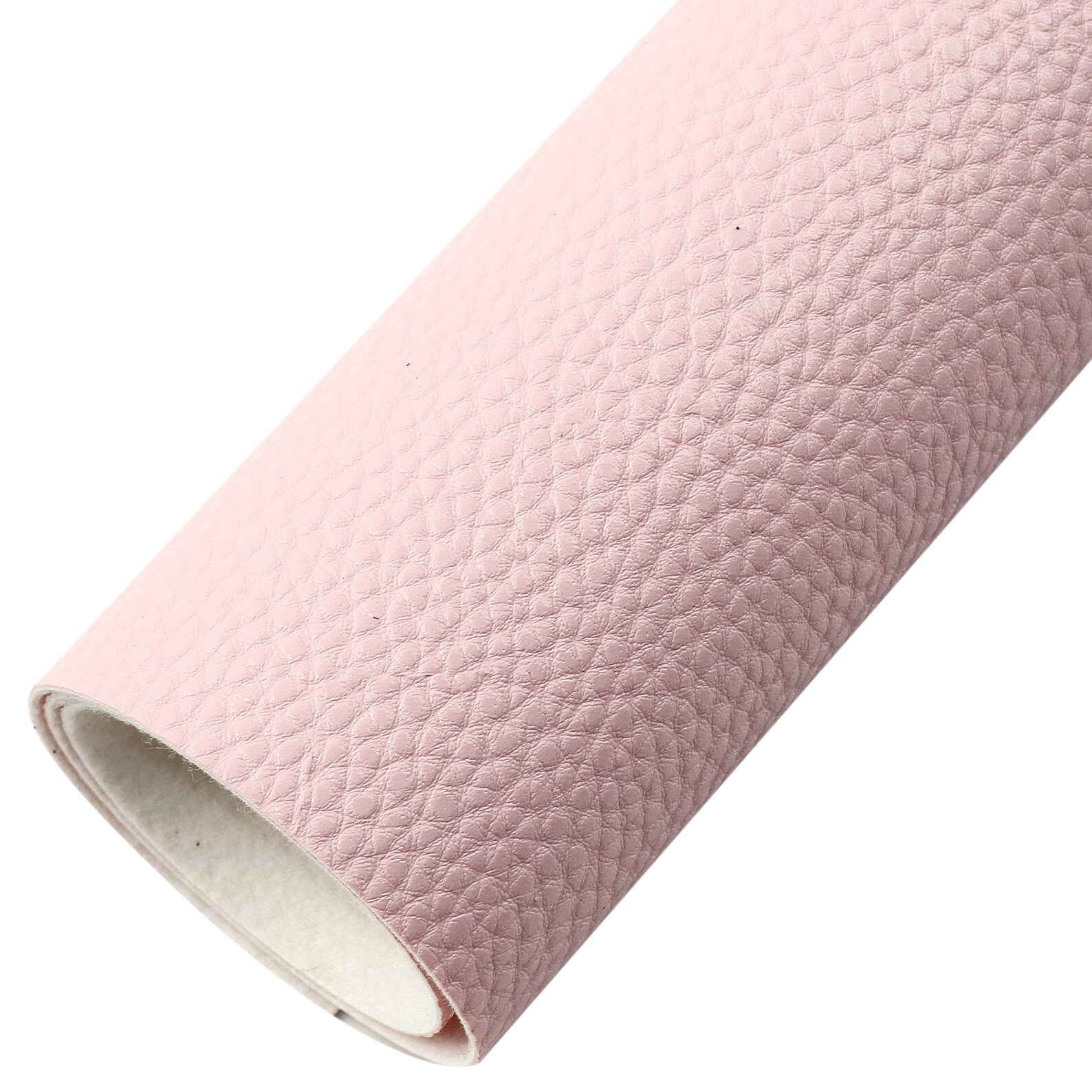 Solid Color Pearl Lychee Texture Glossy Faux Leather Sheet Vegan ...