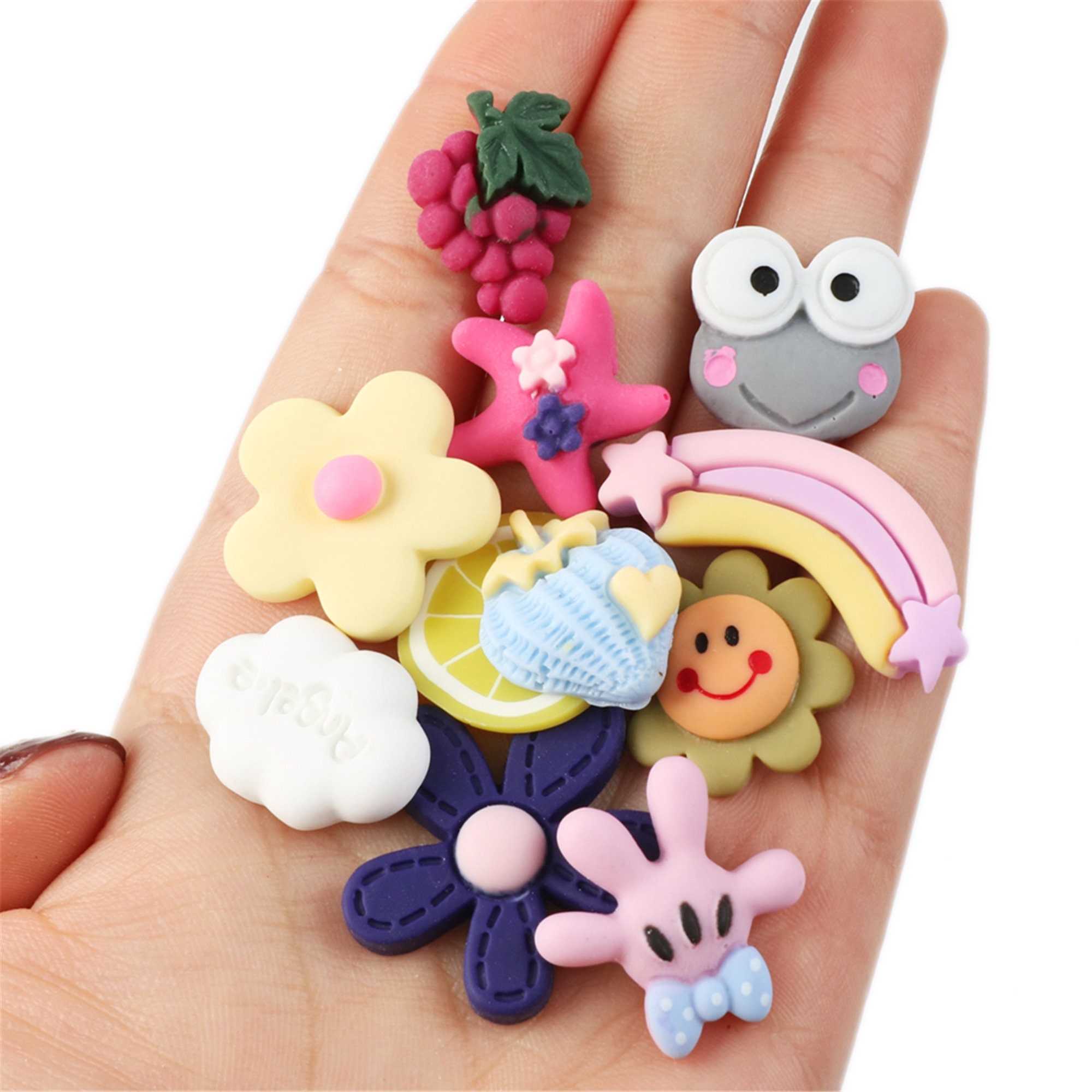 Random Flatback Resin Cabochons Bundle 100pcs/sethair Bows - Etsy