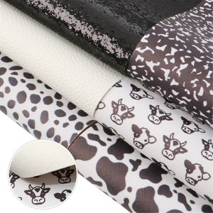 Faux Leather Bundle Animal Print 6pcs/set,leatherette Sheets Fabric ...