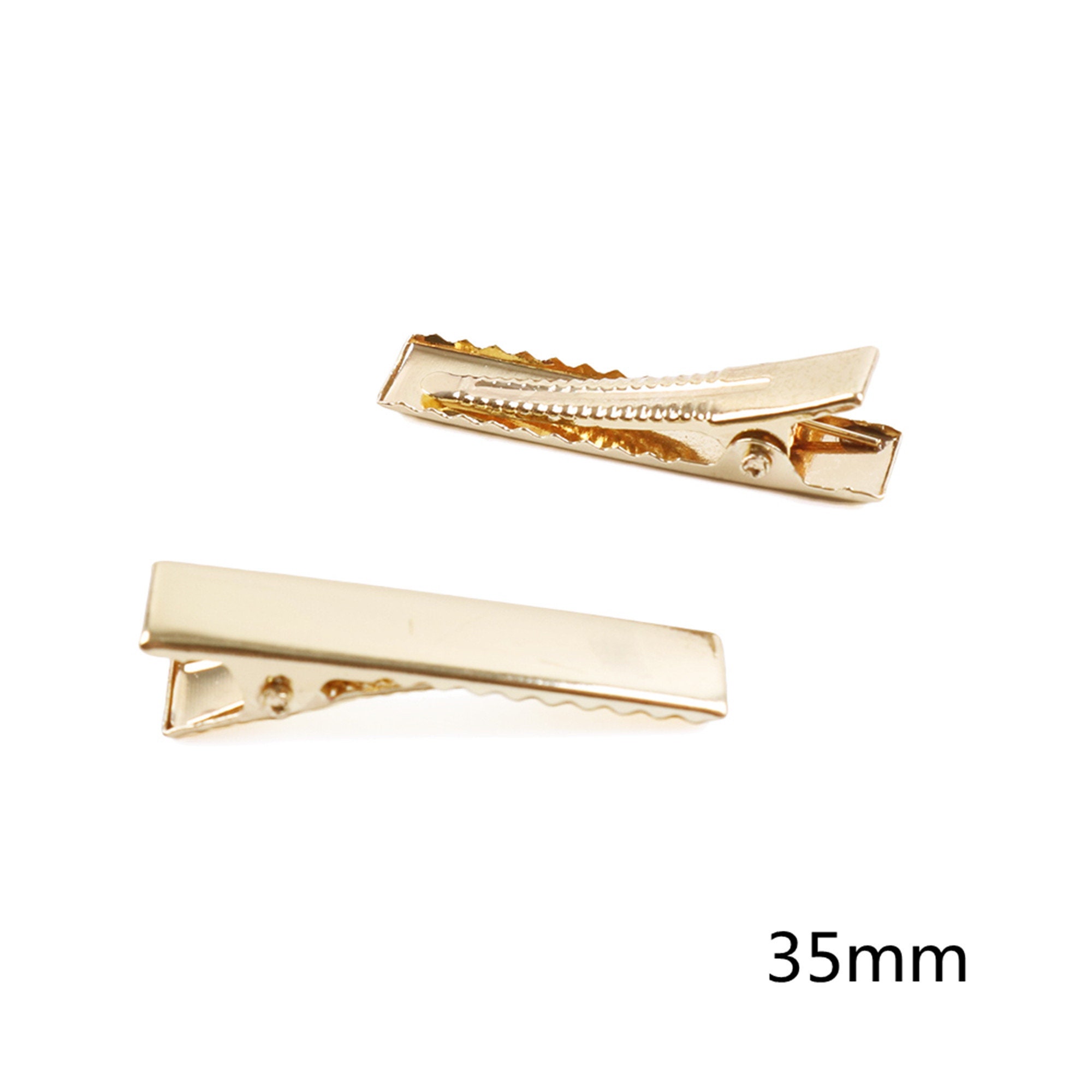 Gold Metal Hair ClipAlligator ClipsMix Size Hair ClipSingle | Etsy